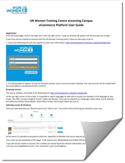 UN Women Course Catalog for Mobile – Portal – UN Women Training Centre ...